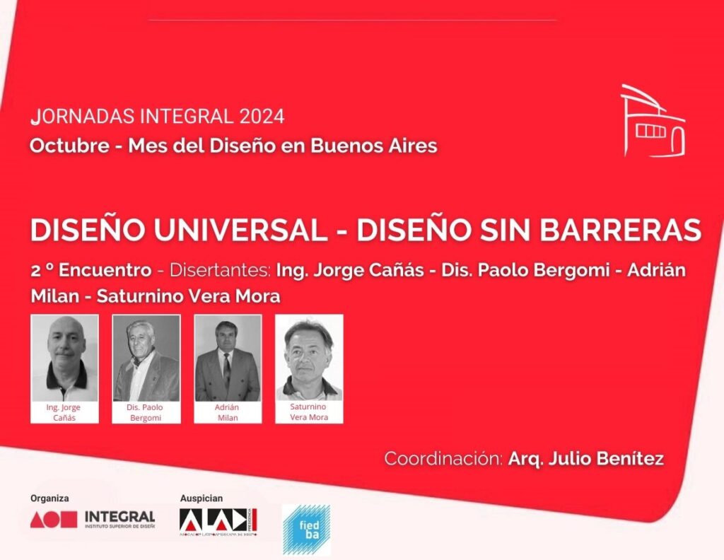 Jornadas Integral 2024: Diseño Universal – Diseño sin Barreras. 2º ...